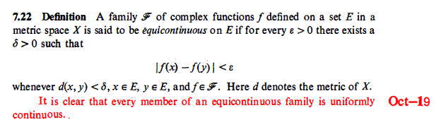 Solved How to show that every member of an equicontinuous | Chegg.com
