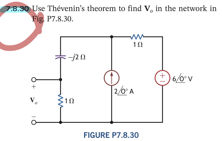 Solved 7.8.30 ﻿Use Thévenin's theorem to find | Chegg.com