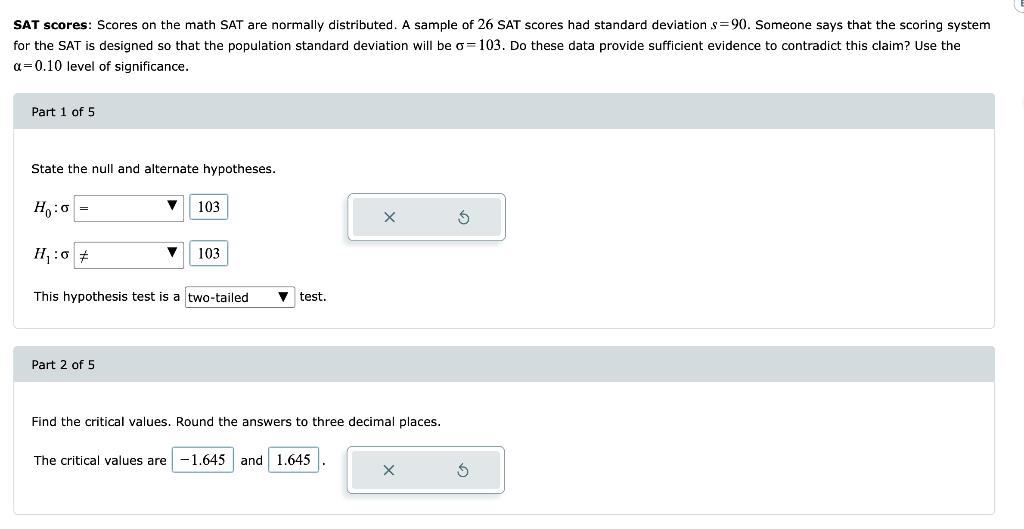 Solved SAT scores: Scores on the math SAT are normally | Chegg.com