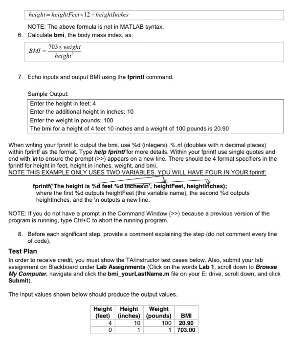 Solved Someone Can Help Me In This Lab 1 Body Mass Index 