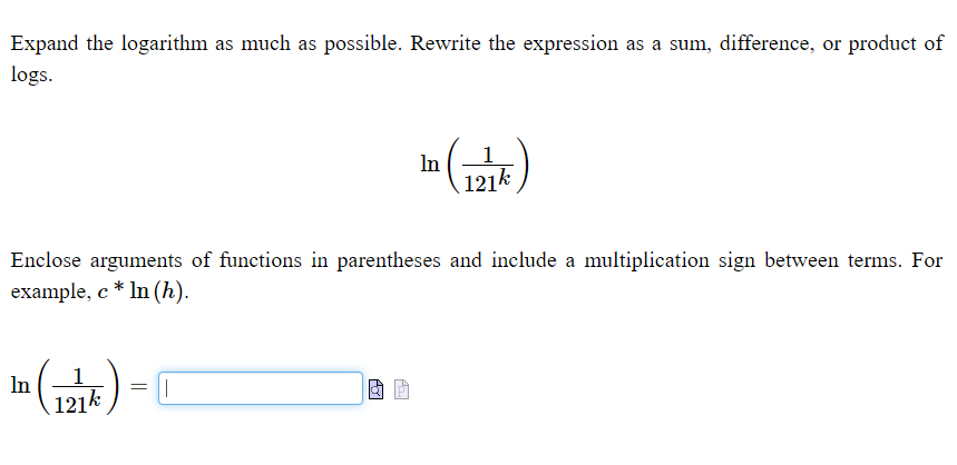 Solved Expand the logarithm as much as possible. Rewrite the | Chegg.com