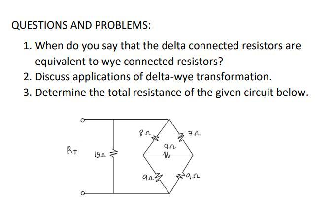 Solved QUESTIONS AND PROBLEMS: 1. When do you say that the | Chegg.com