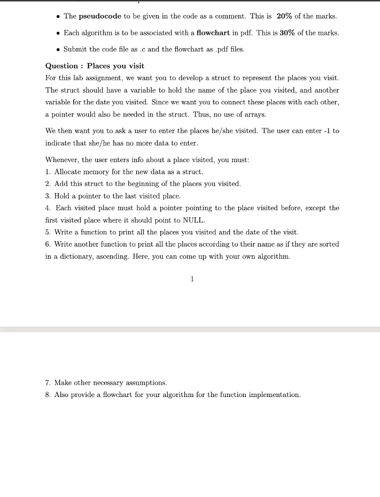 Solved - The pseudocode to be given in the code as a | Chegg.com