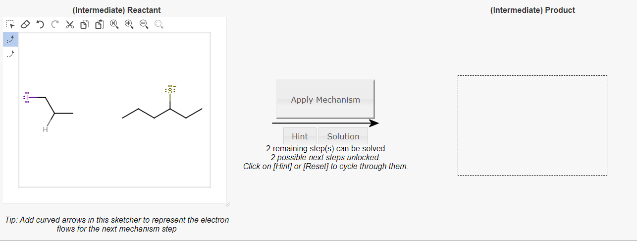 Solved (Intermediate) Reactant Mechanism Step (Intermediate) | Chegg.com