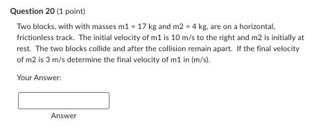 Solved Two blocks, with with masses m1=17 kg and m2=4 kg, | Chegg.com