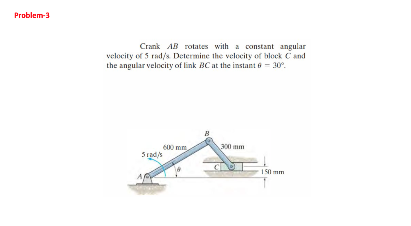 Solved Solve the problem by using the Instantaneous Center | Chegg.com