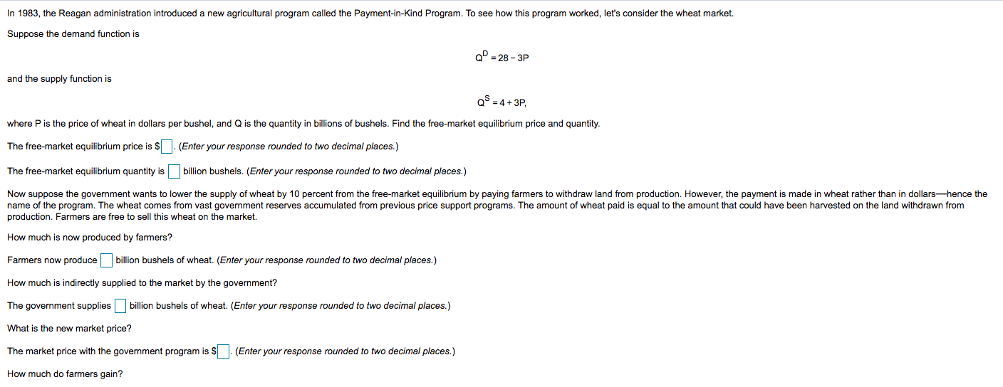 Solved In 1983, the Reagan administration introduced a new | Chegg.com