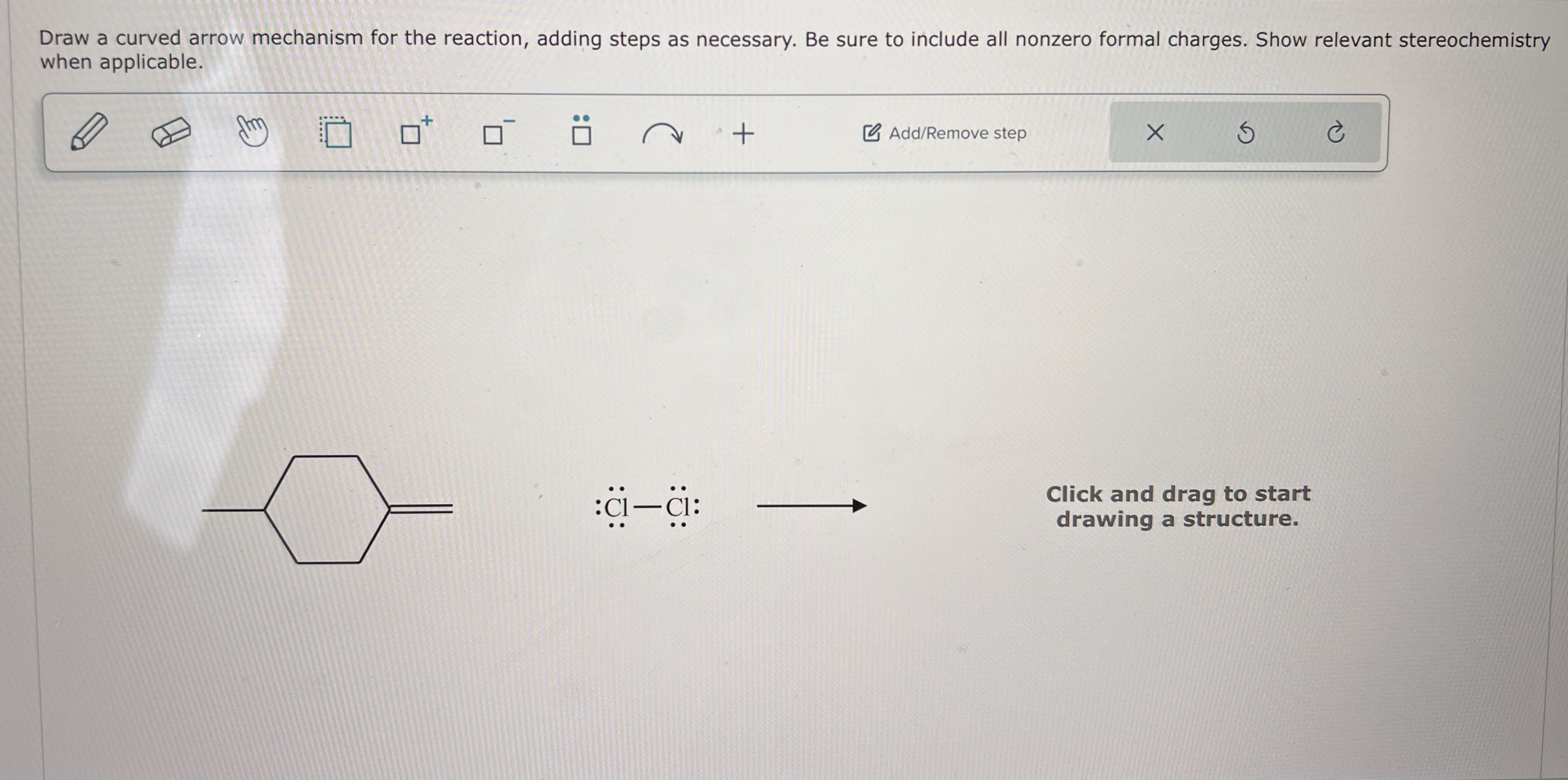 Solved Draw a curved arrow mechanism for the reaction, | Chegg.com