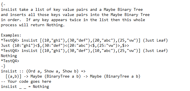 { A Binarytree Is Either A Leaf Or A Node A Node