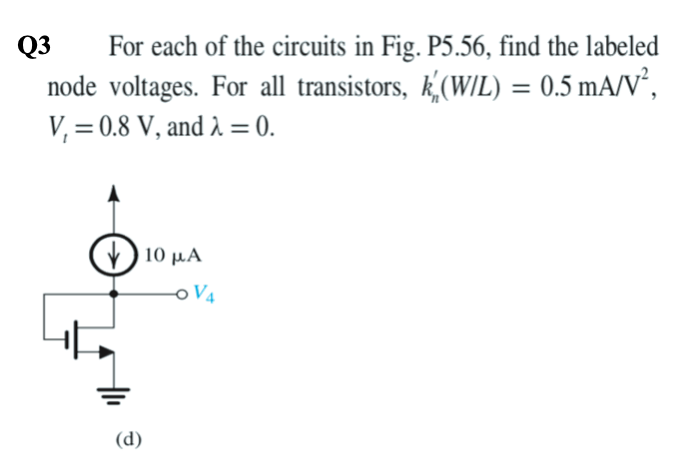 Solved Q3 For each of the circuits in Fig. P5.56, find the | Chegg.com