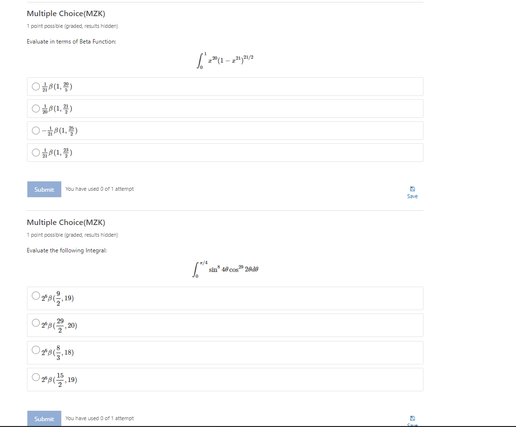 Solved Multiple Choice(MZK) 1 point possible (graded, | Chegg.com