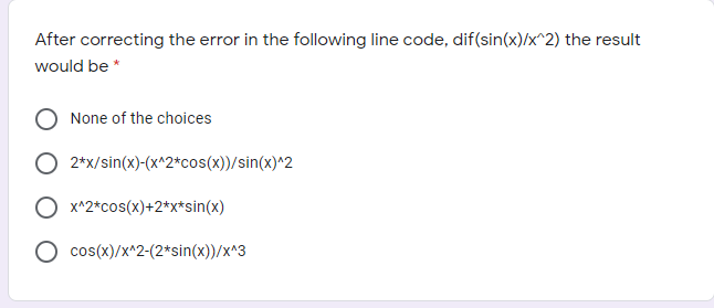 Solved After correcting the error in the following line | Chegg.com