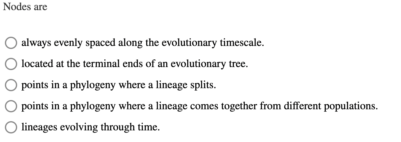 Solved Nodes arealways evenly spaced along the evolutionary | Chegg.com