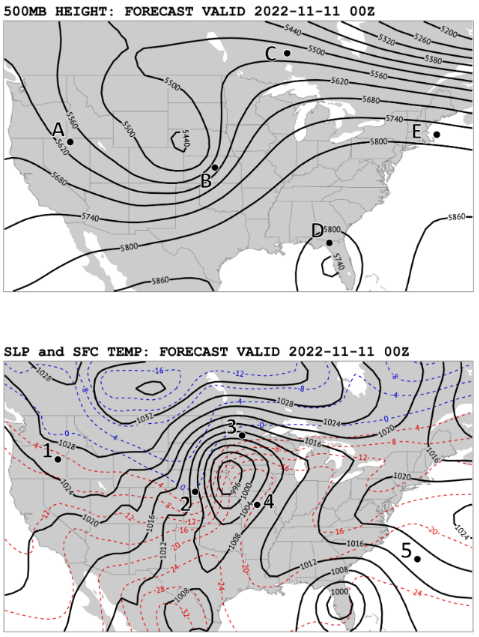 Solved 1. Label the following features on the first set of | Chegg.com