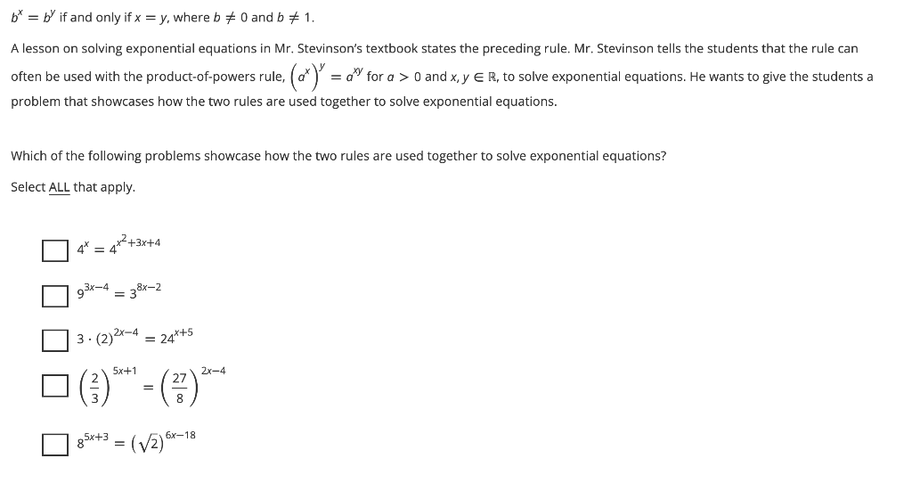 Solved bx=by if and only if x=y, where b =0 and b =1. A | Chegg.com
