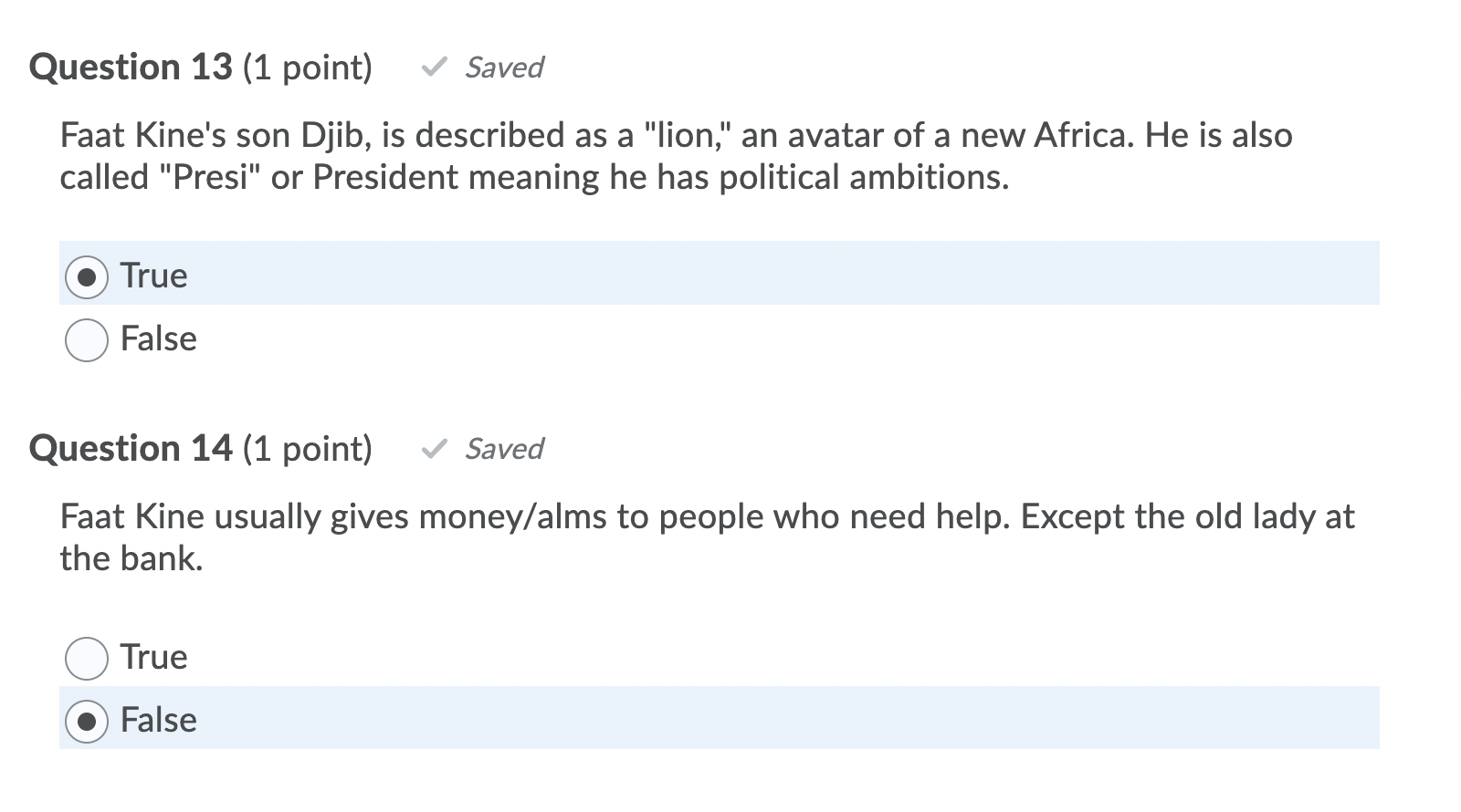 Question 1 (1 point) Saved Faat Kine is | Chegg.com