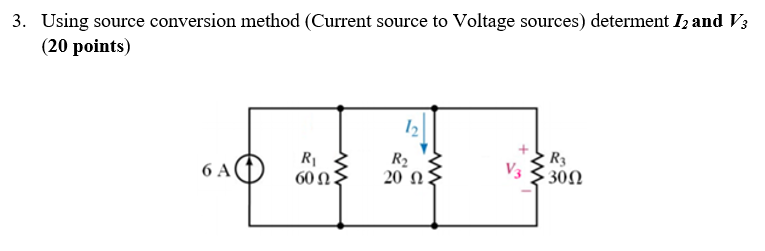 Solved 3. Using source conversion method (Current source to | Chegg.com