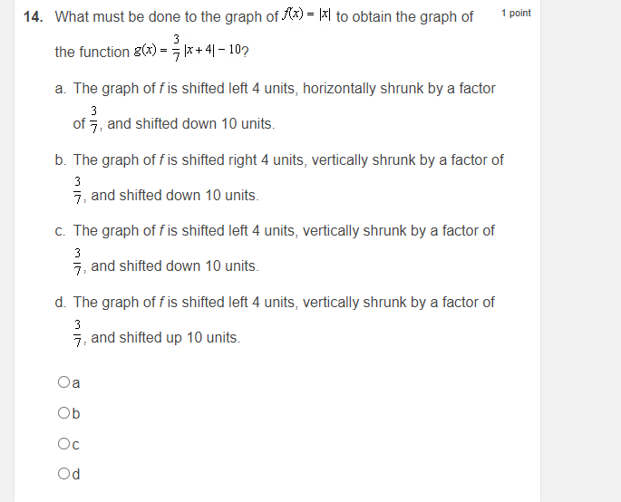 Solved 3. Which of the following data sets is best described | Chegg.com
