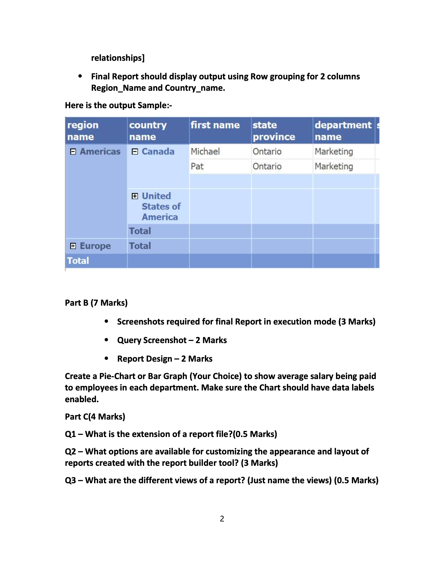 Part A 9 Marks Screenshots Required For Final 