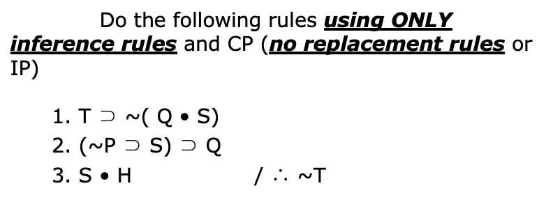 Solved Do the following rules using ONLY inference rules and | Chegg.com