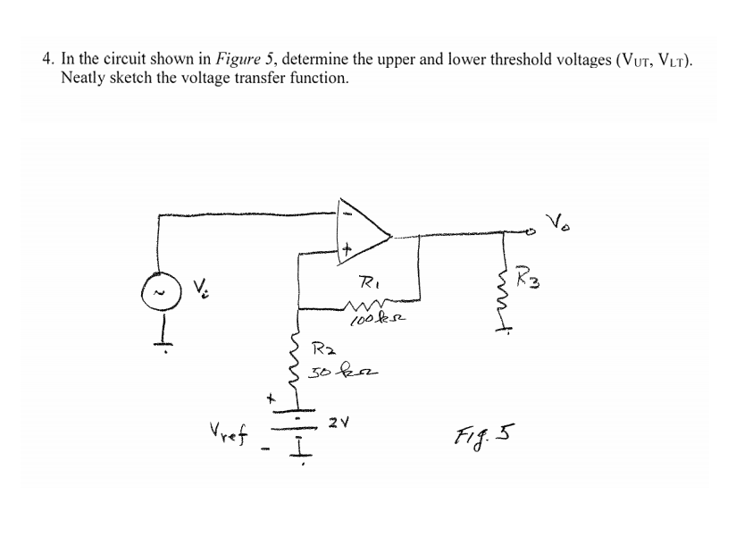 Solved 4. In the circuit shown in Figure 5, determine the | Chegg.com