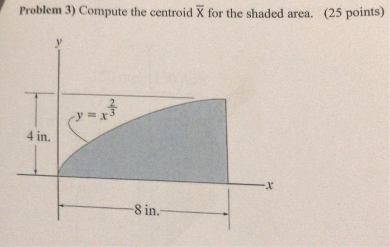 Solved Problem 3) Compute the centroid X for the shaded | Chegg.com Solved Problem 3) Compute the centroid X for the shaded | Chegg.com