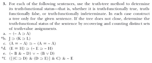 3. For each of the following sentences, use the | Chegg.com