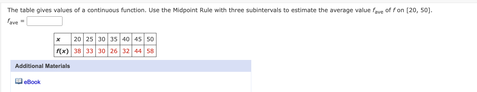 Solved The table gives values of a continuous function. Use | Chegg.com