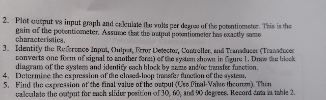 Solved Consider the input potentiometer. The supply voltages | Chegg.com