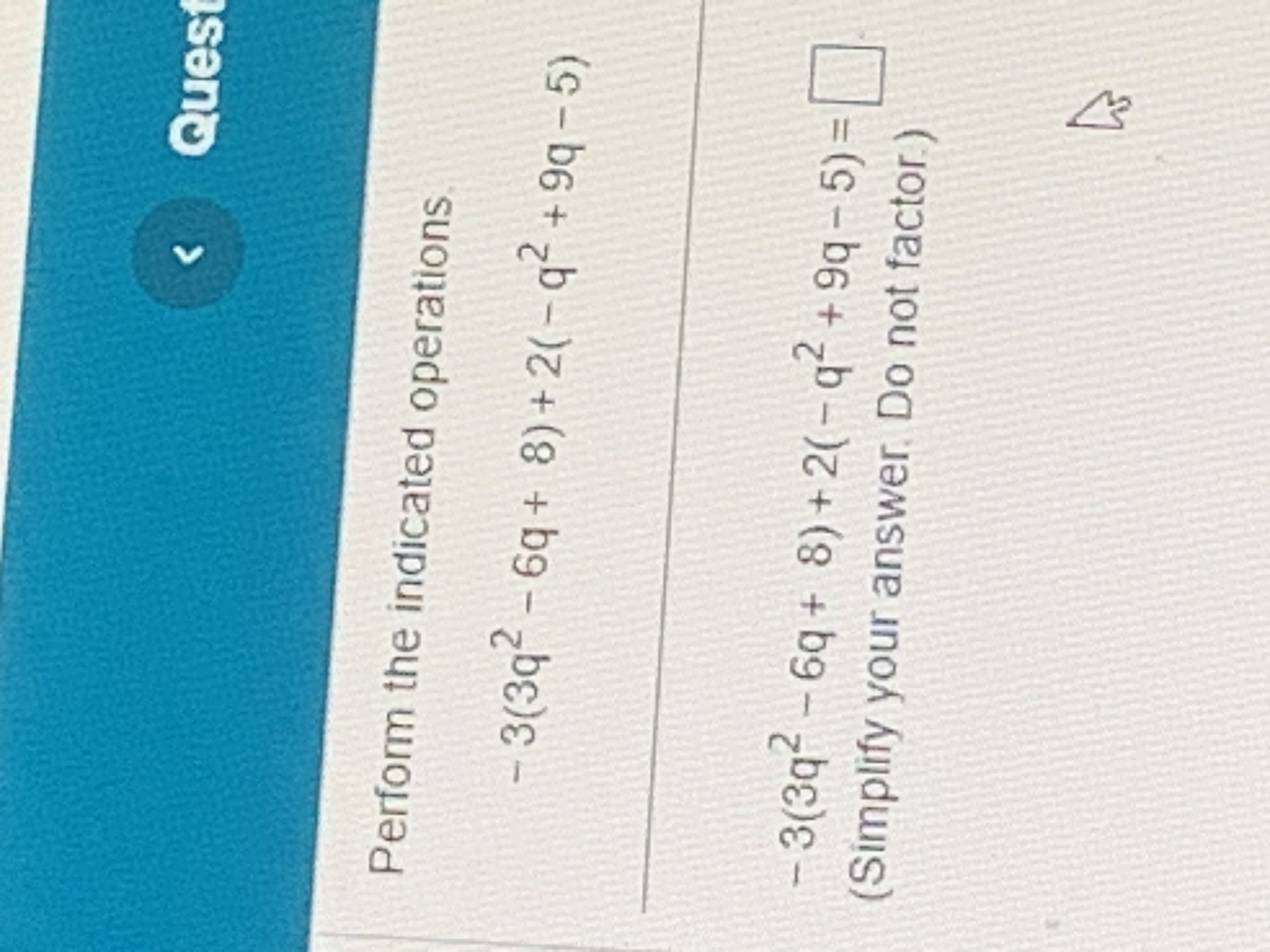 Solved Perform the indicated | Chegg.com