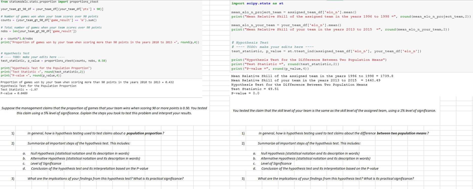 Solved from statsmodels.stats.proportion import | Chegg.com