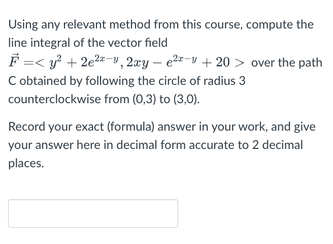Solved Using any relevant method from this course, compute | Chegg.com