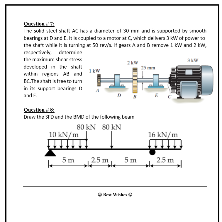 Solved P Question #1: Determine the smallest distance d to | Chegg.com