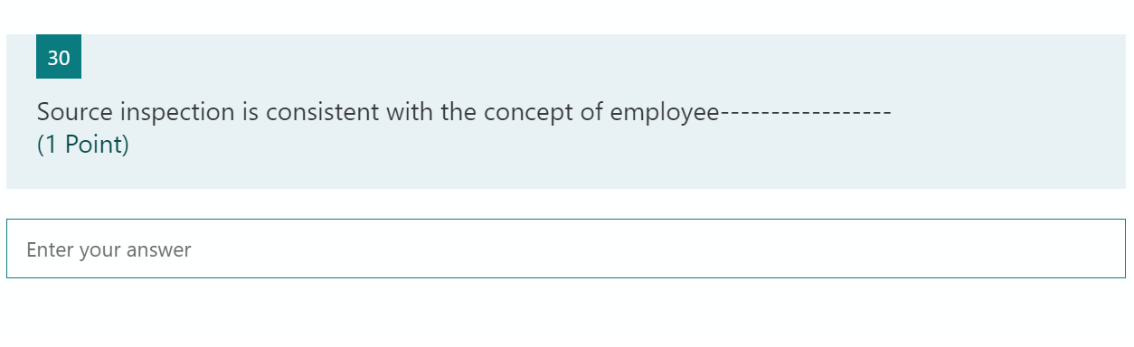 Solved 30 Source inspection is consistent with the concept | Chegg.com