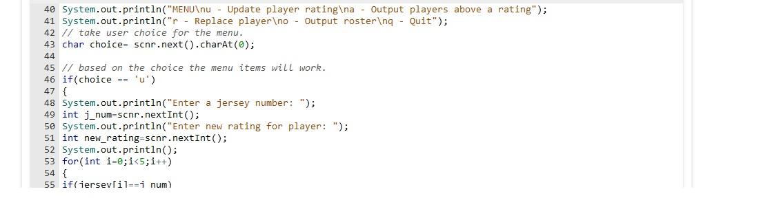 Solved 8.14 LAB*: Program: Soccer team roster This program | Chegg.com