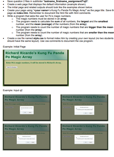 - Save question 2 files in subfolder | Chegg.com