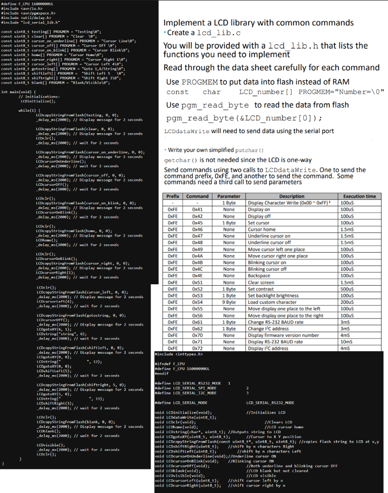 Solved Please help me implement these functions in a .c | Chegg.com