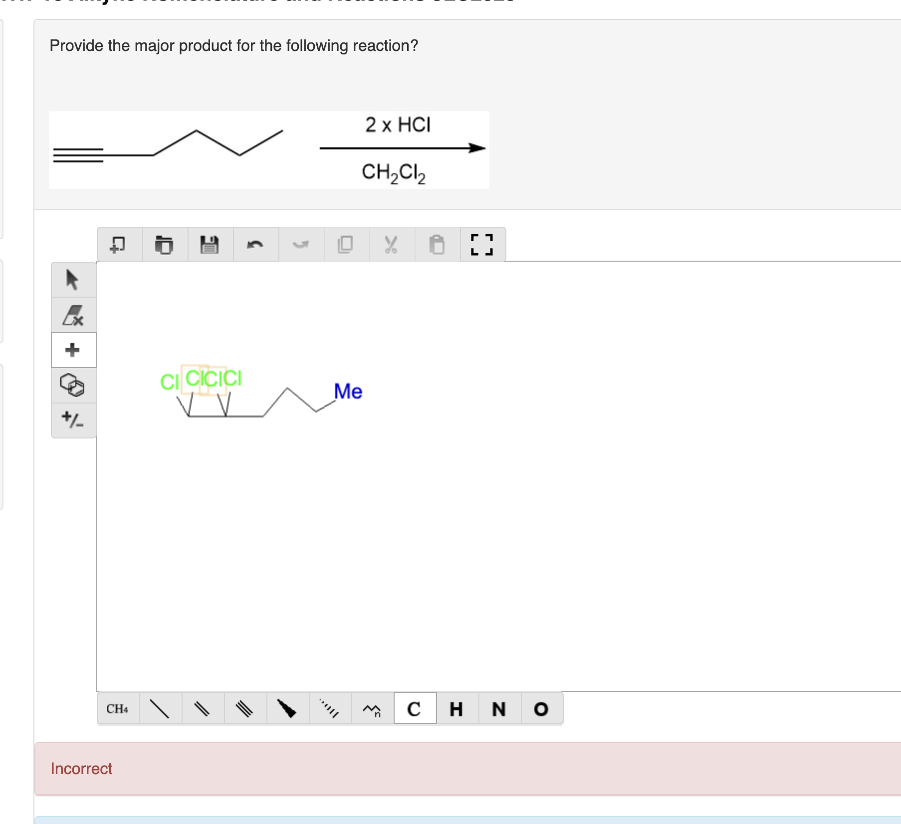 Solved Provide the major product for the following | Chegg.com