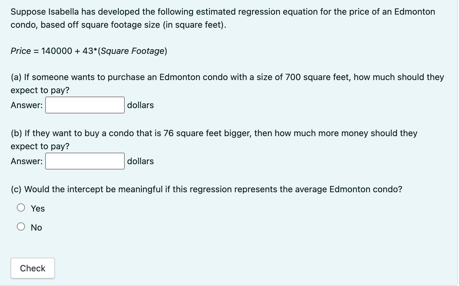 Solved Suppose Isabella has developed the following | Chegg.com