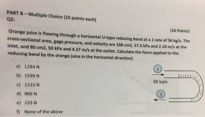 Solved PART B- Multiple Choice (10 points each) Q2: (10 | Chegg.com