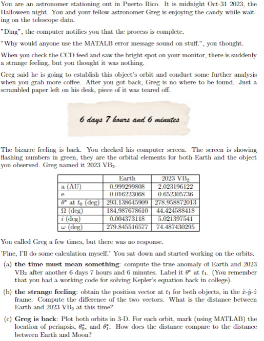 Solved You are an astronomer stationing out in Puerto Rico. | Chegg.com