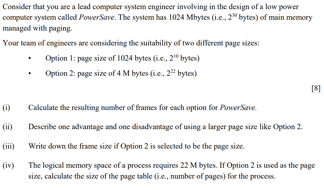Solved Consider that you are a lead computer system engineer | Chegg.com