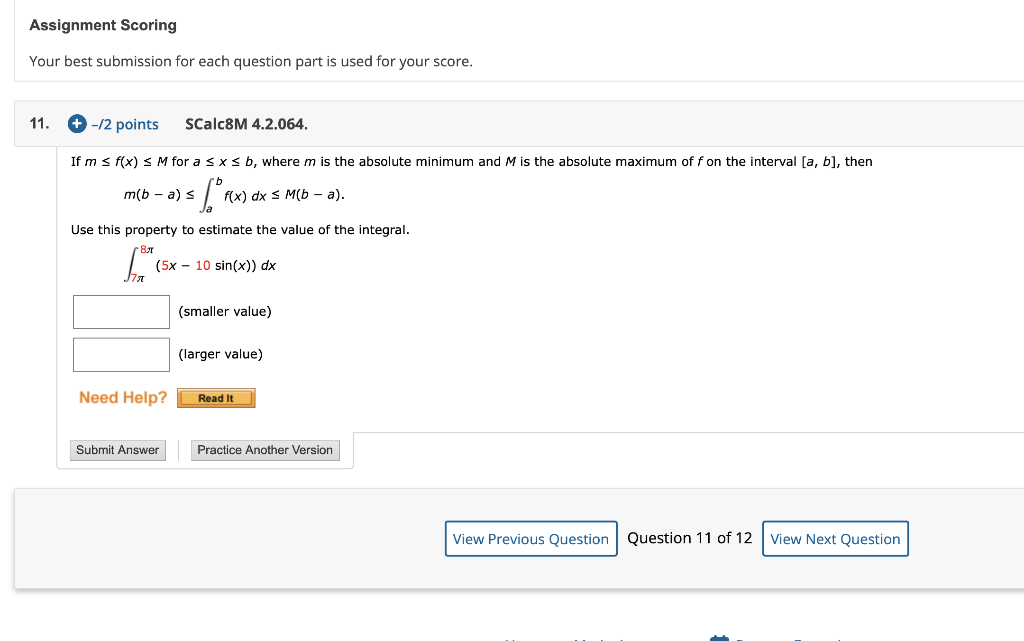 Solved Assignment Scoring Your best submission for each | Chegg.com