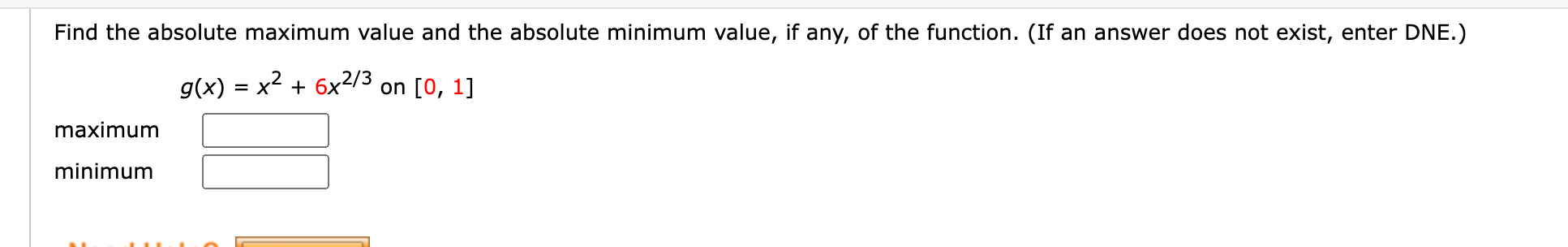 Solved Find The Absolute Maximum Value And The Absolute
