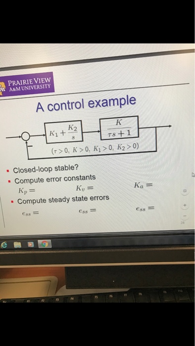 Solved K_1 + K_2/s K/tau s + 1 (tau > 0, K > 0, K_1 > 0, | Chegg.com