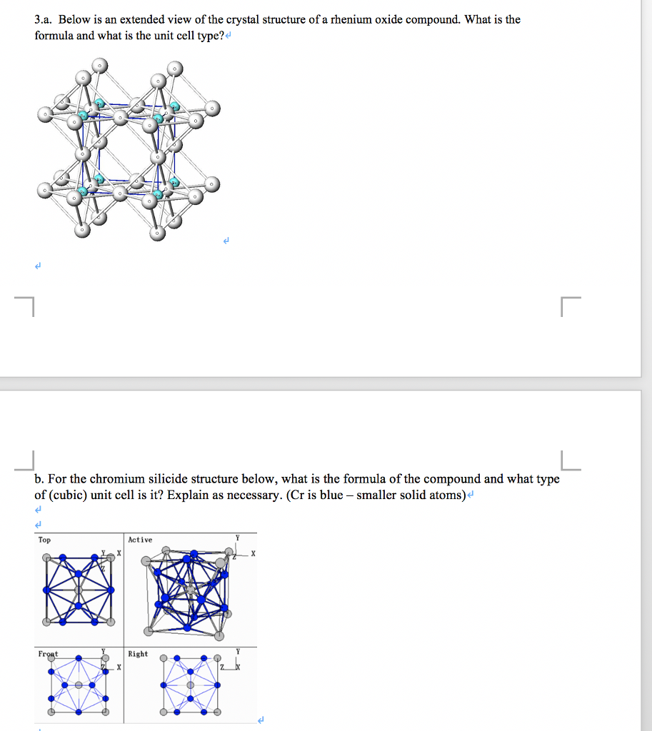 Solved 3.a. Below is an extended view of the crystal | Chegg.com