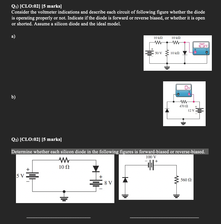 Solved Consider the voltmeter indications and describe each | Chegg.com