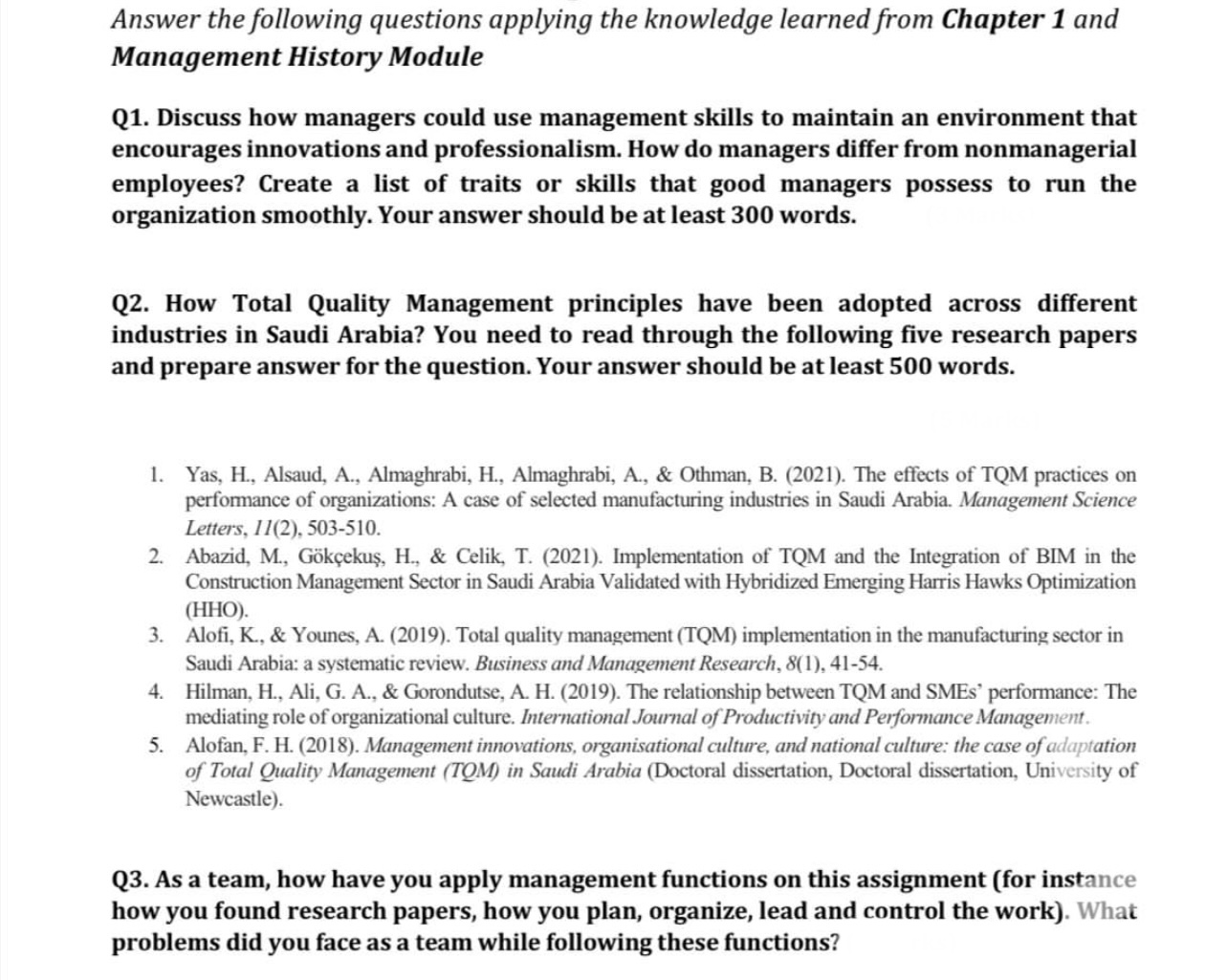 Solved Answer the following questions applying the knowledge | Chegg.com