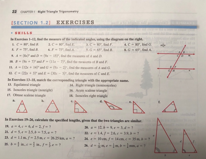 Solved Find The Measure Of The Indicated Angles Using The