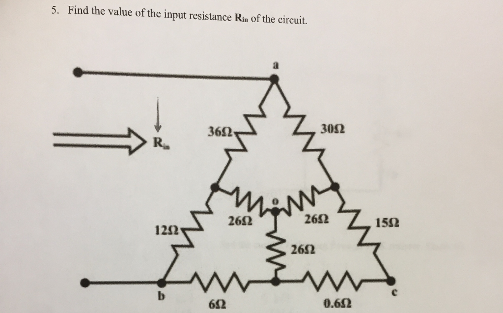 Solved Find the value of the input resistance Rin of | Chegg.com